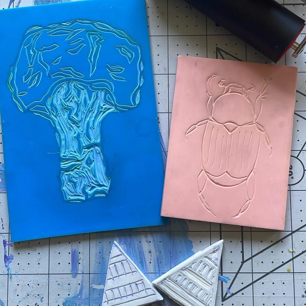 Lino Printing Premium Craft Kit With 3 Projects With Step by Step ...