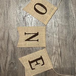 One Banner, First Birthday Banner, One Bunting, One Burlap Banner, One ...