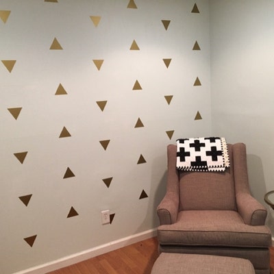 Large Triangle Wall Decals, Triangle Vinyl Decals, Peel and Stick ...