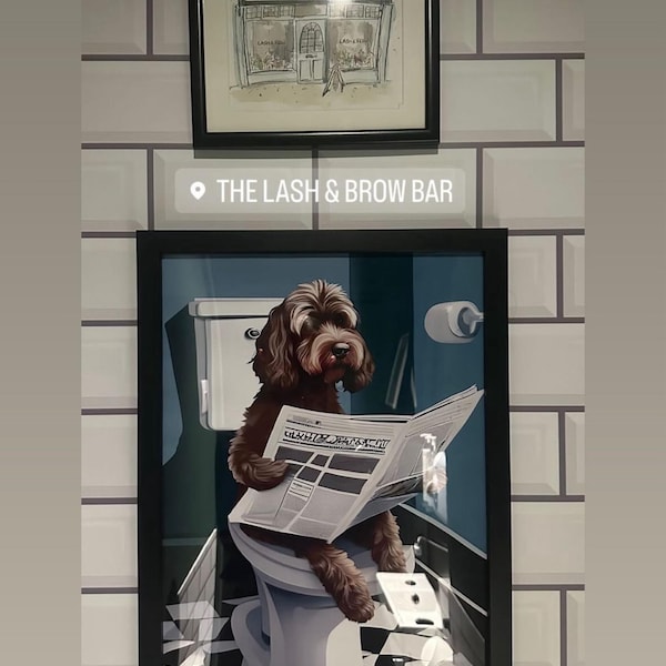 British Bulldog Sitting on Toilet Very Cool Dog on Loo Animal on Mobile ...