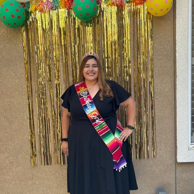 Birthday Girl Sash Fiesta Birthday Decor Mexican Serape Sash Mexico ...
