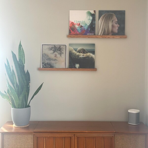 Solid Cherry Floating Picture Ledge, Floating Shelf, Cherry, Picture ...