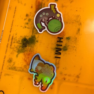 Splatoon Inspired Fan-art Badge Stickers HOLOGRAPHIC idols - Etsy