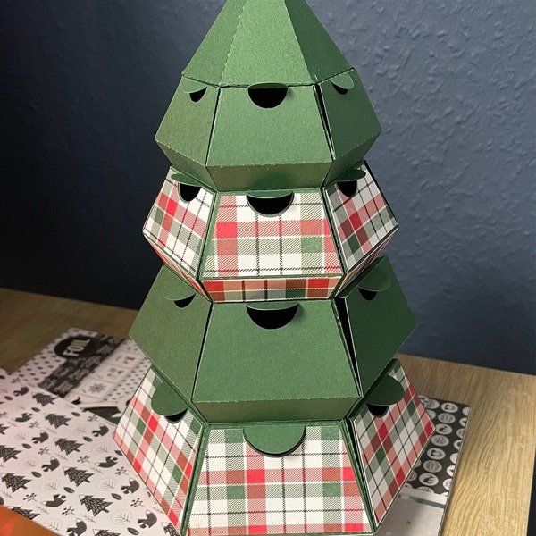 SVG Advent Calendar Christmas Tree Including Video Instructions Plotter ...
