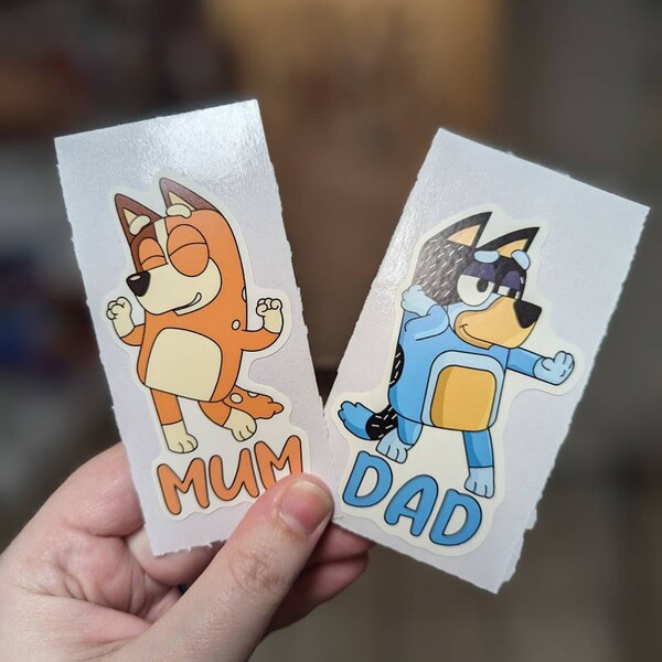 Dog Family - Mum, Mom, and Dad Sticker Decal - Etsy