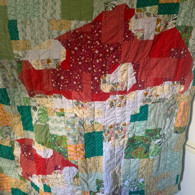 Patchwork Monstera Quilt Pattern PDF Download - Etsy