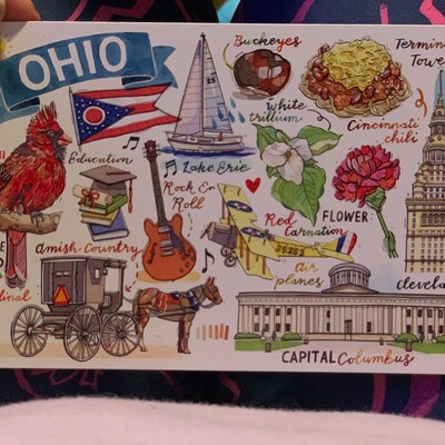 Ohio State Postcard. - Etsy