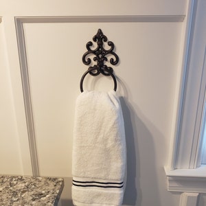 Towel Ring Hand Towel Holder Towel Rack bathroom Decor Cast Iron Towel ...