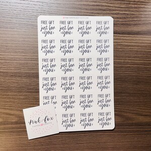 Enjoy Your Freebie Sticker Giveaway Winner Sticker She Won | Etsy