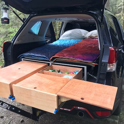 Subaru Outback Camper Conversion Kit, Bed Platform, Heavy Duty Drawers ...