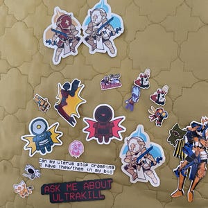 Maurice Malicious Face ULTRAKILL Die Cut Sticker Designed by Roseai_69 ...