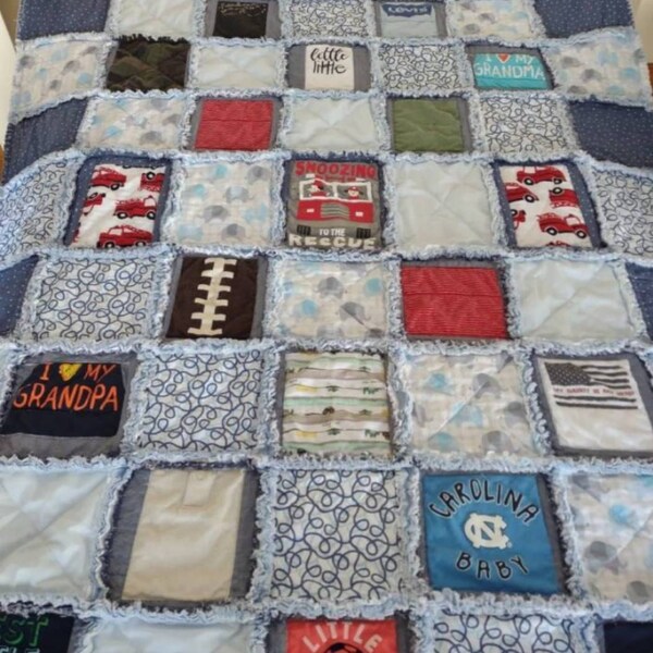 Custom Rag Quilts, You Choose Size and Colors - Etsy