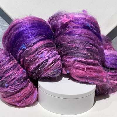 Roving,sky,19 Micron Hand Painted Merino Roving, Blue Ombre Roving ...