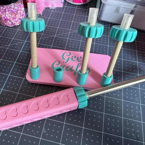 Spinnable 3D Printed Rhinestone Trays W/multiple Compartments- Diamond ...