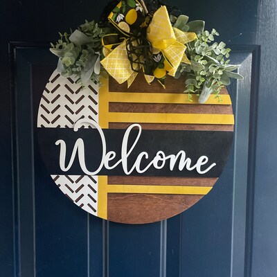 Interchangeable Shapes for Round Welcome Sign Seasonal Sign - Etsy