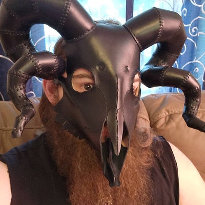 Pagan Skull Mask Leather Pattern PDF by Leatherhubpatterns - Etsy