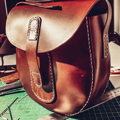 Leather Cross Body PDF Pattern, DIY Leather, Video Tutorial, Women ...