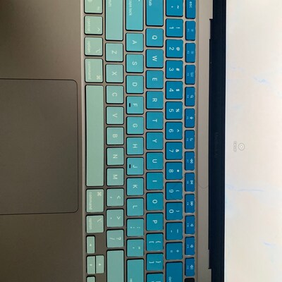 Blue MacBook Keyboard Keys Skin MacBook Keys Stickers MacBook Air 13 ...