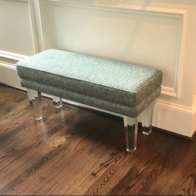 12 Lucite Legs square Tapered Hollywood Regency Furniture acrylic Legs ...