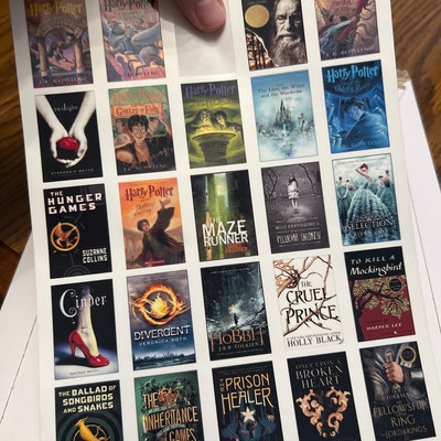 Custom Book Cover Sticker Sheet - Etsy