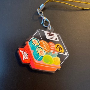 Sushi Take Out Double Sided Food Cube Key Chain Kawaii Anime Lover ...