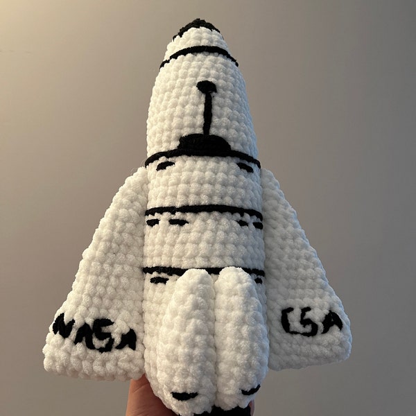 Digital Space Shuttle Crochet Pattern, DIY Space Ship Toy, Space ...