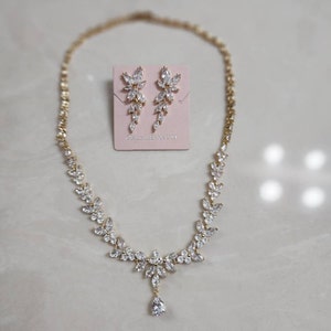 Bridal Necklace Set Silver Wedding Jewelry for Bride Silver Bridal ...