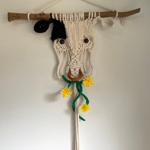 DIY Macrame Cow Macrame Tutorial Macrame Pattern Macrame - Etsy UK