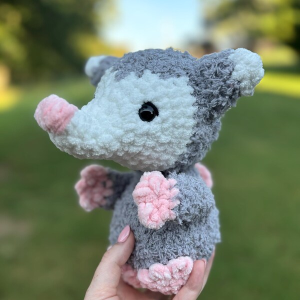 PATTERN: Plush Polly the Possum Pattern - Amigurumi Chunky Possum ...