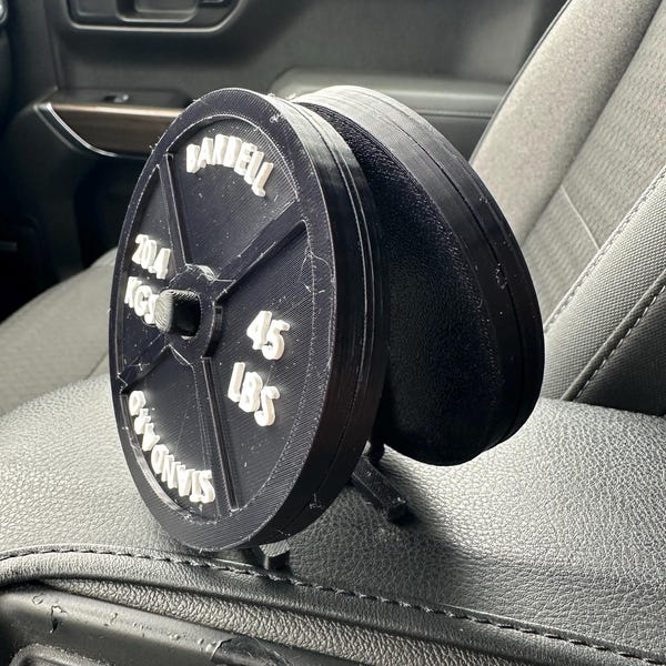 45 LB Weight Plate Coaster Set of 4 With Rack, Gym Drink Coasters ...