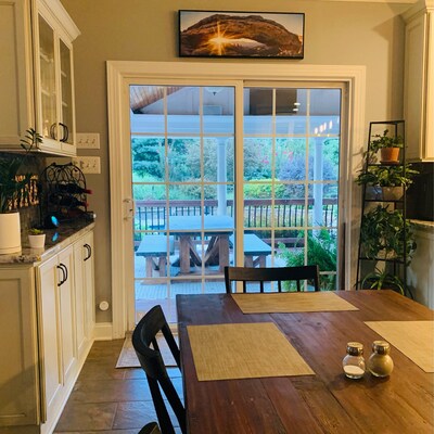 Vintage Barn, American Flag, Red White Blue, Rustic, Farmhouse, Rural ...