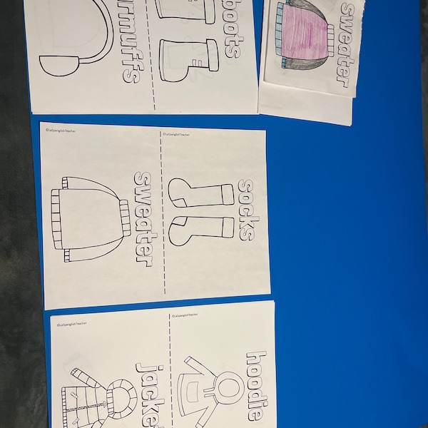 Winter Clothes Printable Activity Pack, Preschool Printables, Tracing ...