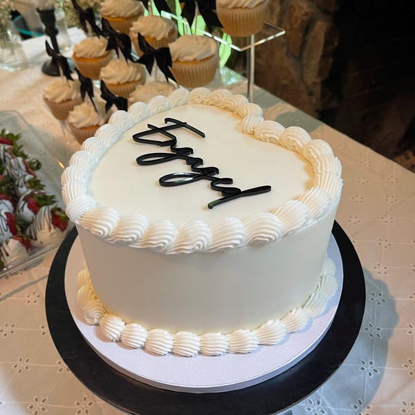 Mini Acrylic Engaged Cake Topper | Vintage Heart Cake Topper | Mini ...