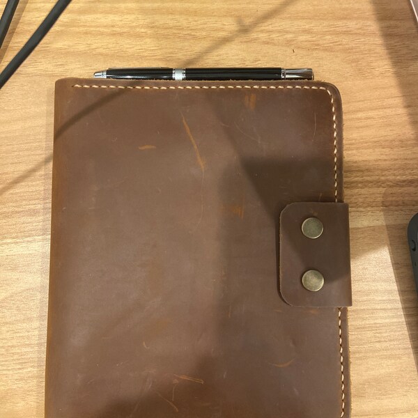 Supernote A5x Case, Personalized Leather Onyx Boox Note Air 2 Folio ...