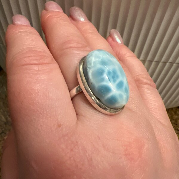 The Larimar Treasure Map From the Dominican Republic on A Layered Wood ...