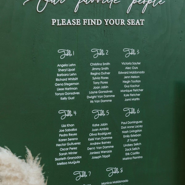 Our Favorite People Please Find Your Seat Lettering Cutouts ONLY ...