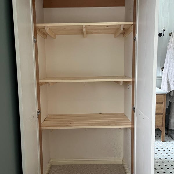 Airing Cupboard Shelves | Set of 3 | Made to Order | Boiler Cupboard ...
