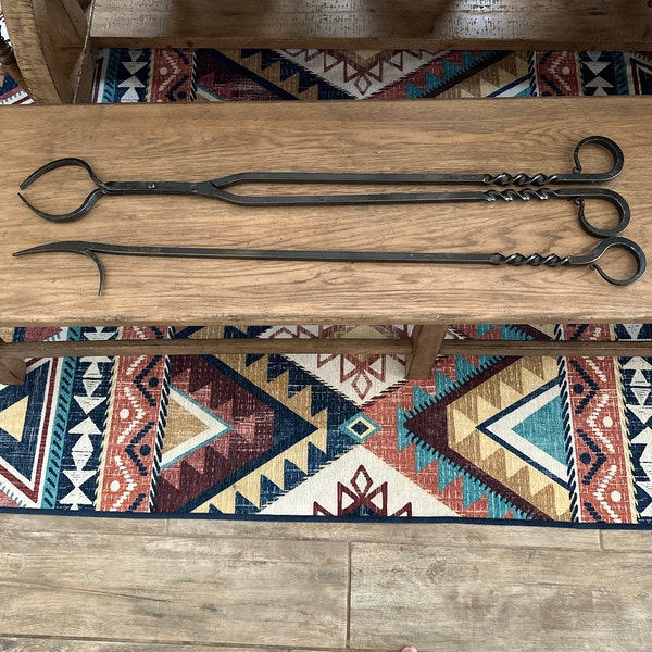 Hand Forged Fire Poker - Etsy