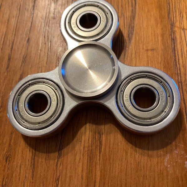 The Original Tri-beam Fidget Spinner in Polished Aluminum - Etsy