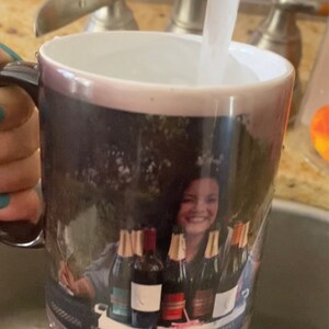 11oz Magic Mug in Black. Color Changing Mug With Heat Activation ...