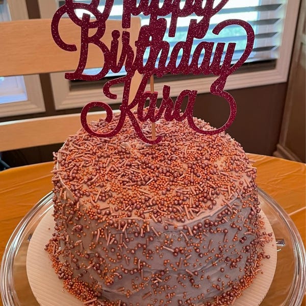 49 and Still Fine, Custom Glitter Cake Topper, 49th Party Decor, Gold ...