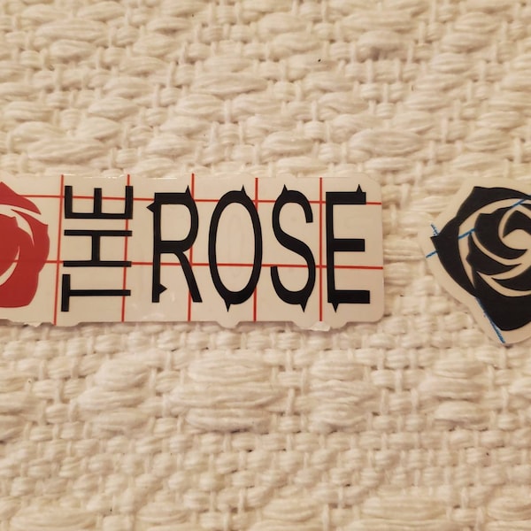 The Rose Name With Rose Logo Vinyl Decal - Etsy