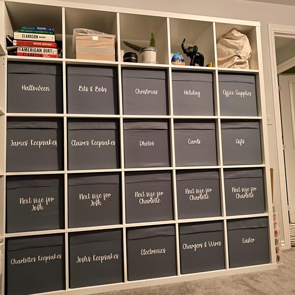 Toy Storage Word Decals Toy Labels Self-adhesive Personalised Decals ...