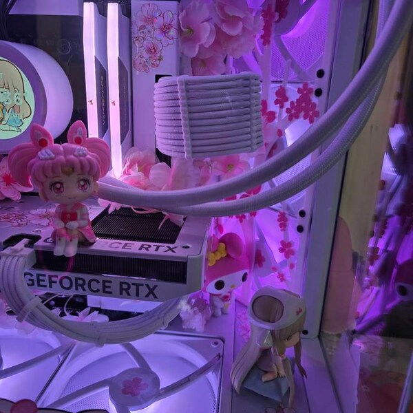 Sakura Cherry Blossom Branch Collection Tricolor Gaming Computer ...