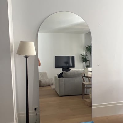 Semicircle Bathroom Mirror With LED, Round Led Light Mirror, Large Led ...