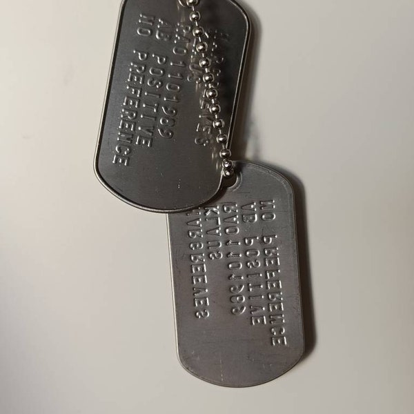 LEVI Anime Military Dog Tags Costume Cosplay Prop Replica Stainless ...
