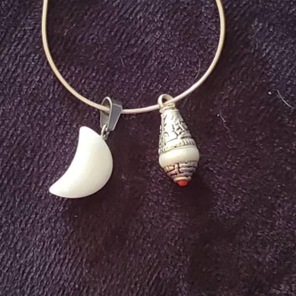 Capped Gemstone Locket Pendant: Nepali Stone Charm With Silver or Brass ...