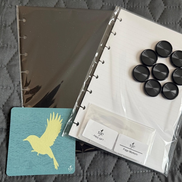 A5+ Discbound Crystal Clear, Thick Plastic Covers, Mushroom Hole ...