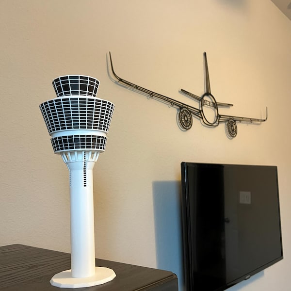 Frankfurt Air Traffic Tower Model, Air Traffic Control Miniature, ATC ...