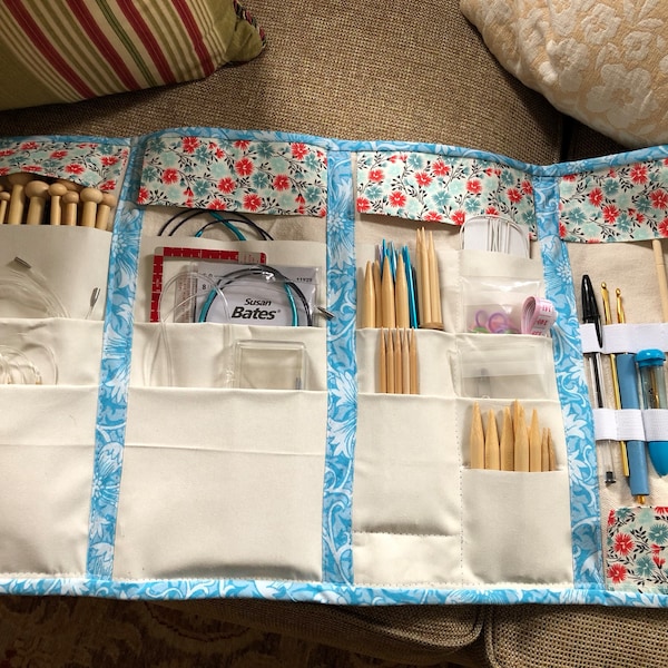 Sewing Pattern: Knitting Needle Case Tutorial (PDF), Measure and Cut ...